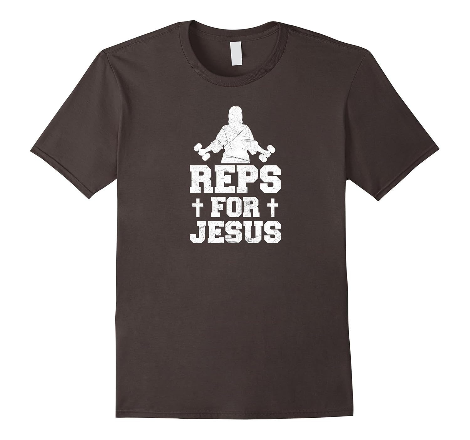 Reps For Jesus T-Shirt Funny Jesus Weightlifting Workout Tee-4LVS ...