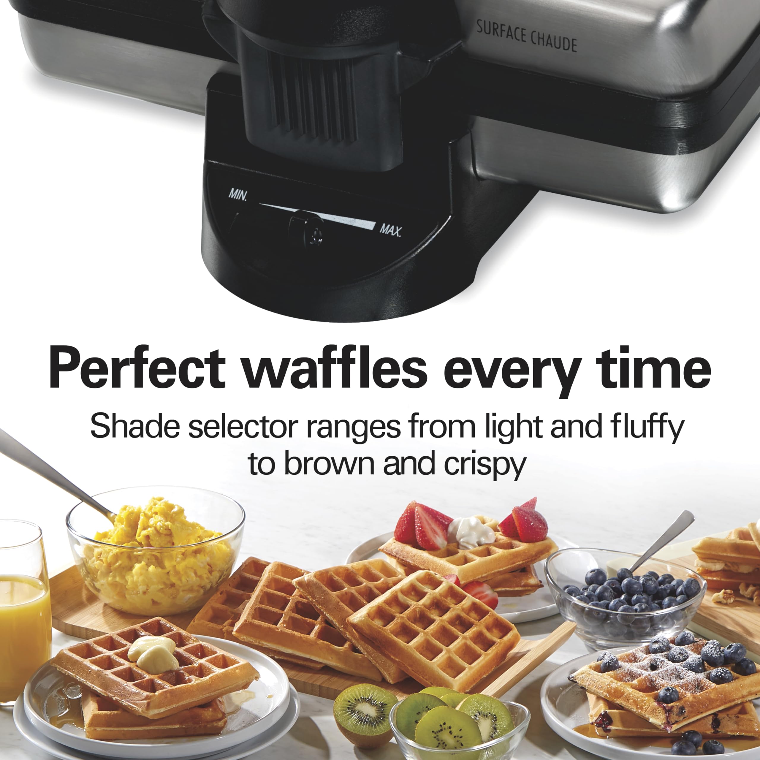 Mua Hamilton Beach Belgian Mini Waffle Maker with Shade Control, Makes ...