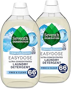 Amazon.com: Seventh Generation Laundry Detergent, Ultra Concentrated ...
