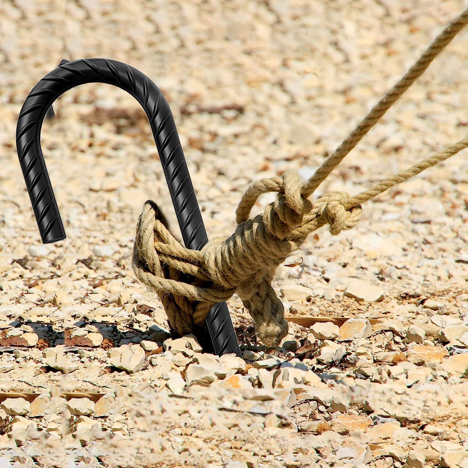 Mua 16 Inch 8 Pack Rebar Stakes Heavy Duty J Hook Chain Link Fence ...