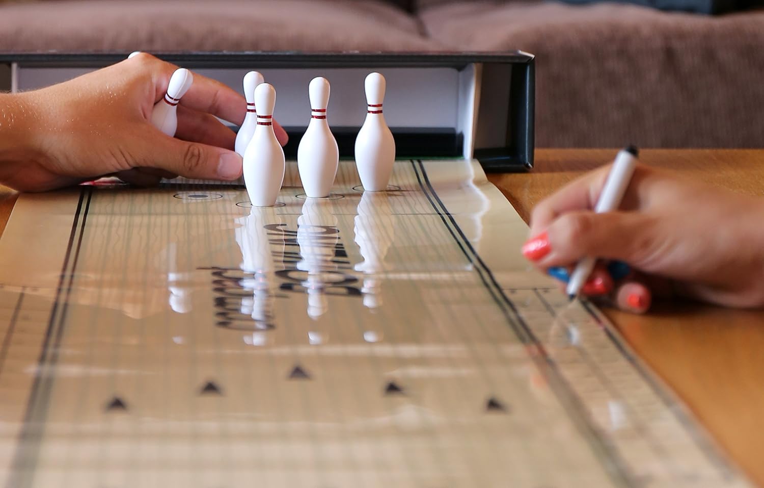 Martinex Compact Bowling Tabletop Game Portable for Travel 41006200 ...