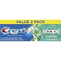 Amazon.com : Crest Plus Scope Complete Whitening Toothpaste, Minty ...