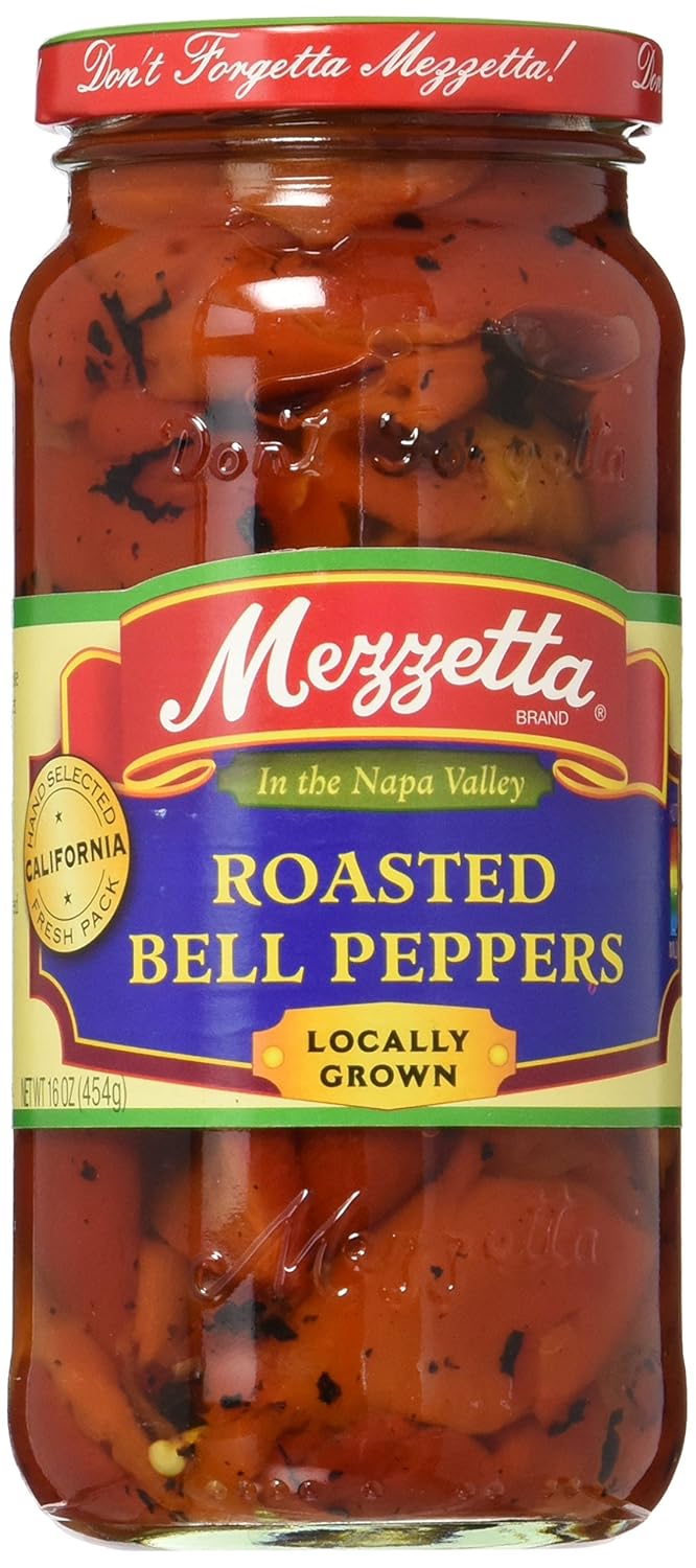 Mezzetta Roasted Red Bell Peppers 1 Jar - 16 oz: Amazon.com: Grocery ...