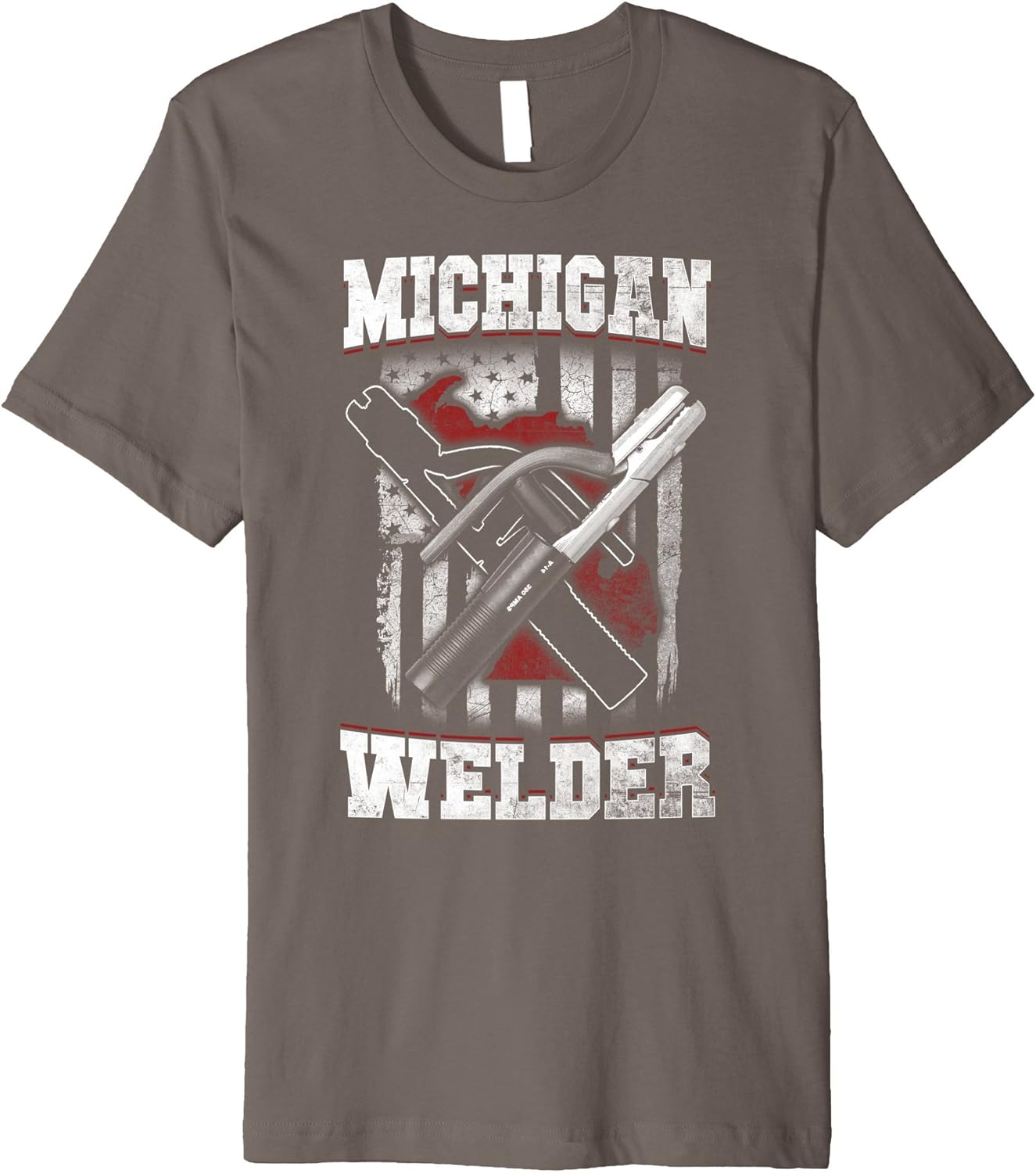 Amazon.com: Welding | Cool Michigan Stick Welder Pipeliner Tee Shirt ...