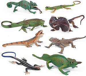 Amazon.com: 8pcs Lizard Animal Figurines Realistic Reptile Animal ...