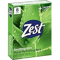 Amazon.com : Zest 8-Bar Bath Size Soap, Fresh Aloe, 4 Ounce (Pack of 8 ...