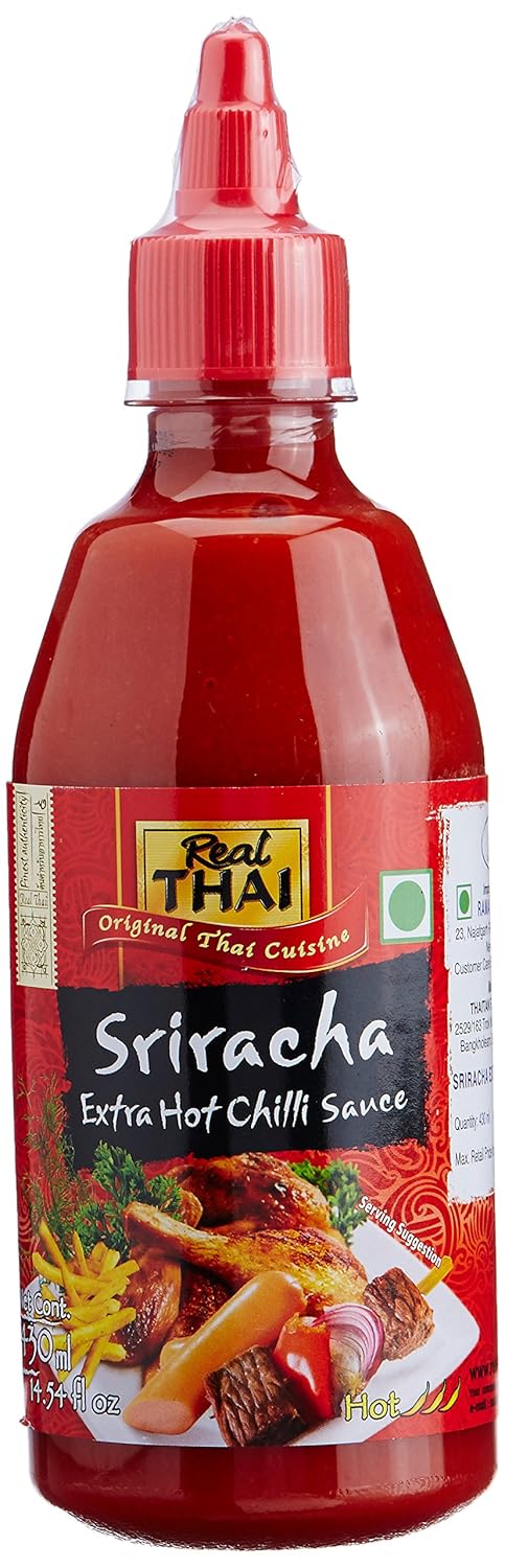 Real Thai Sriracha Extra Hot Chilli Sauce, 430ml: Amazon.in: Grocery ...