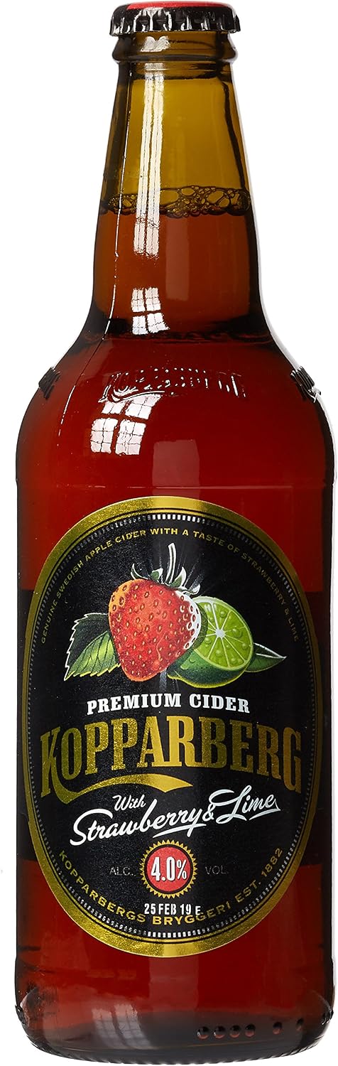 Kopparberg Strawberry and Lime Cider Bottle, 50cl: Amazon.co.uk: Grocery