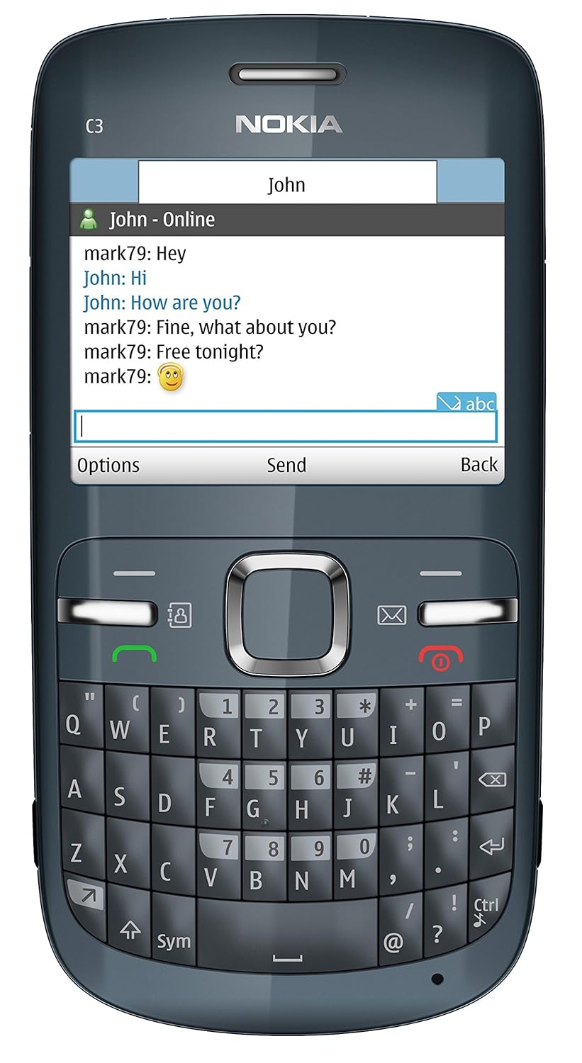 Amazon.com: Nokia C3-00 Unlocked Cell Phone with QWERTY, Dedicated E ...