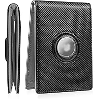 Amazon.com: Dlinda Mens Wallet for AirTag, Leather Card Holder Slim ...