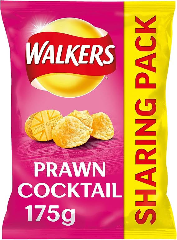 Walkers Prawn Cocktail Sharing Crisps, 175 g: Amazon.co.uk: Prime Pantry
