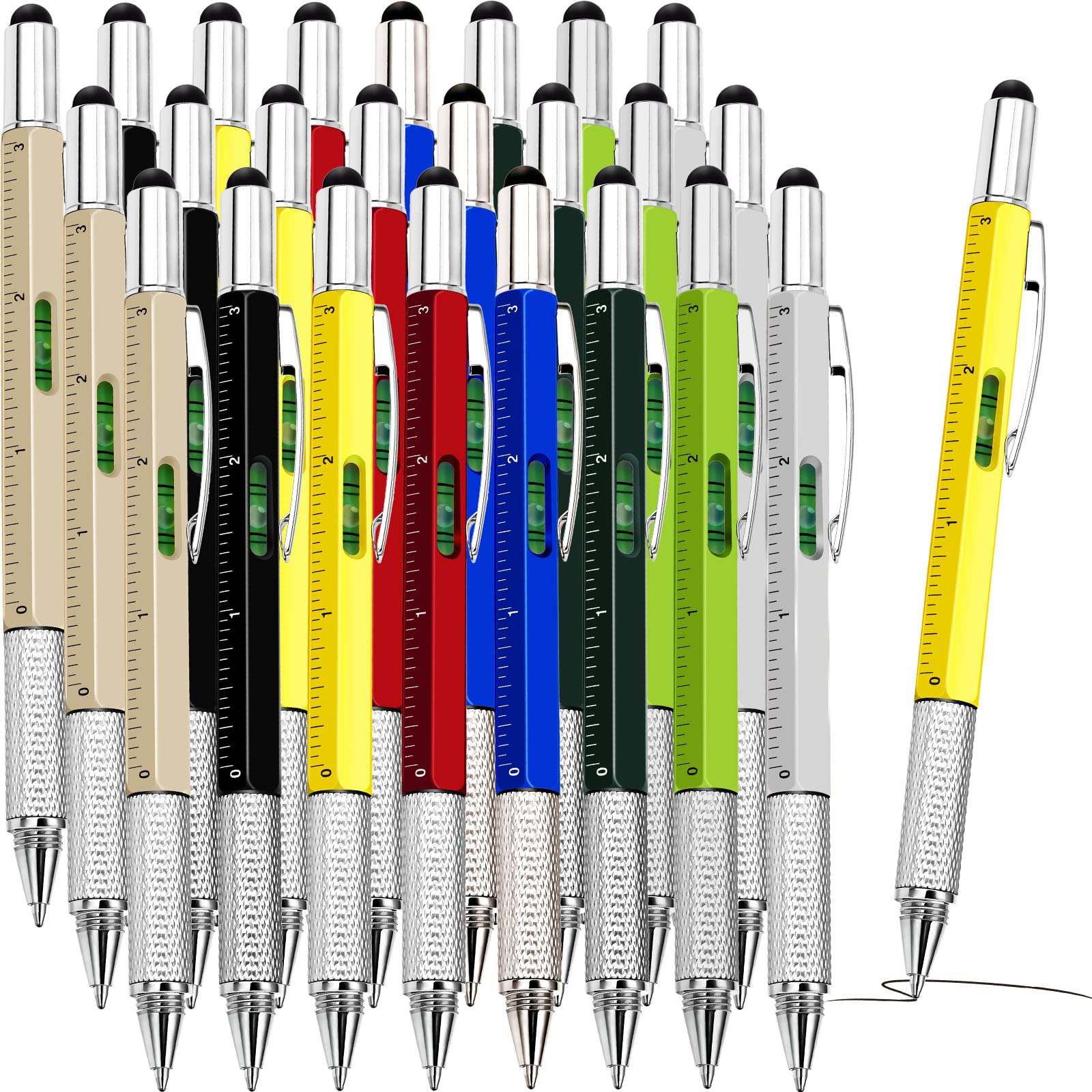 72 Pcs Gift Pen multi tool pen 6 in 1 Multifunction Pen Tactical Pen ...