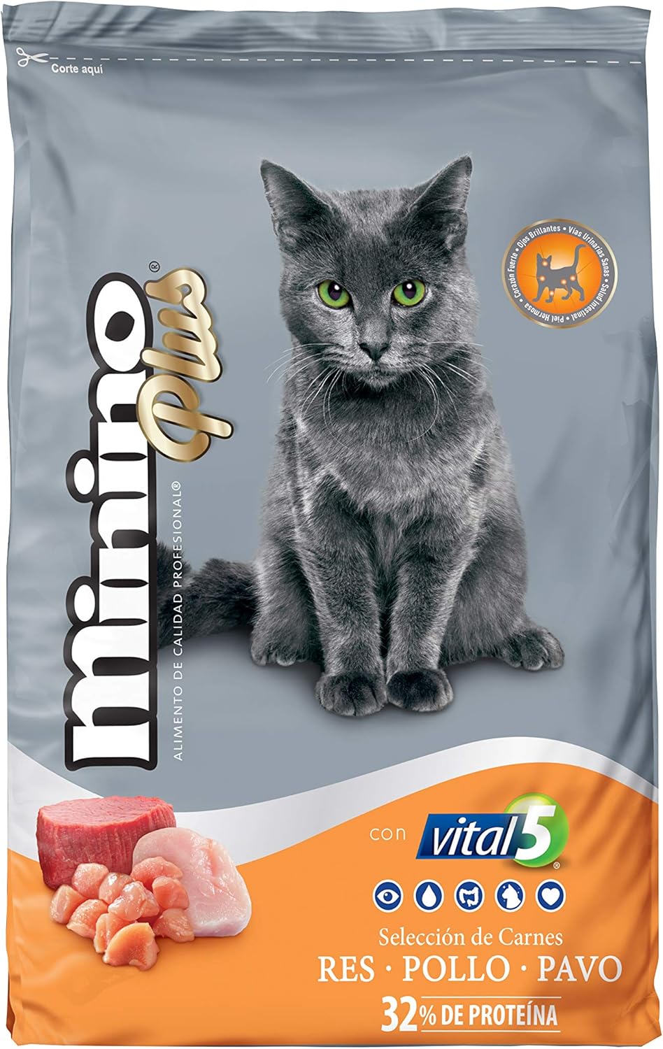 Minino Plus Alimento de calidad profesional Bundle: 1 minino Plus 10 kg ...
