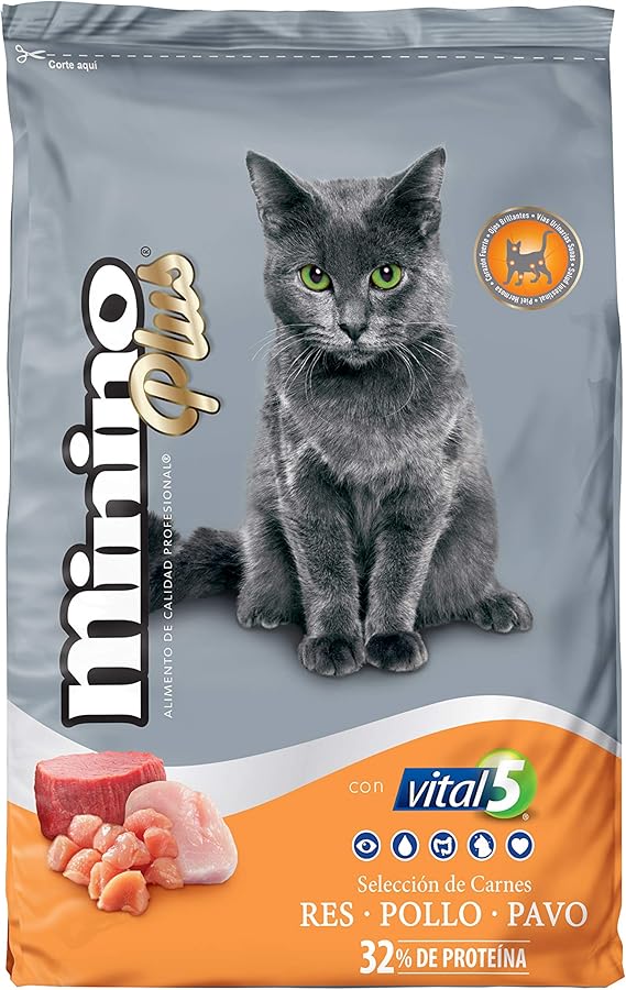 Minino Plus Alimento de calidad profesional Bundle: 1 minino Plus 10 kg ...