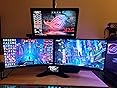 Amazon.com: VIVO Triple LCD LED Computer Monitor Desk Stand, Free ...