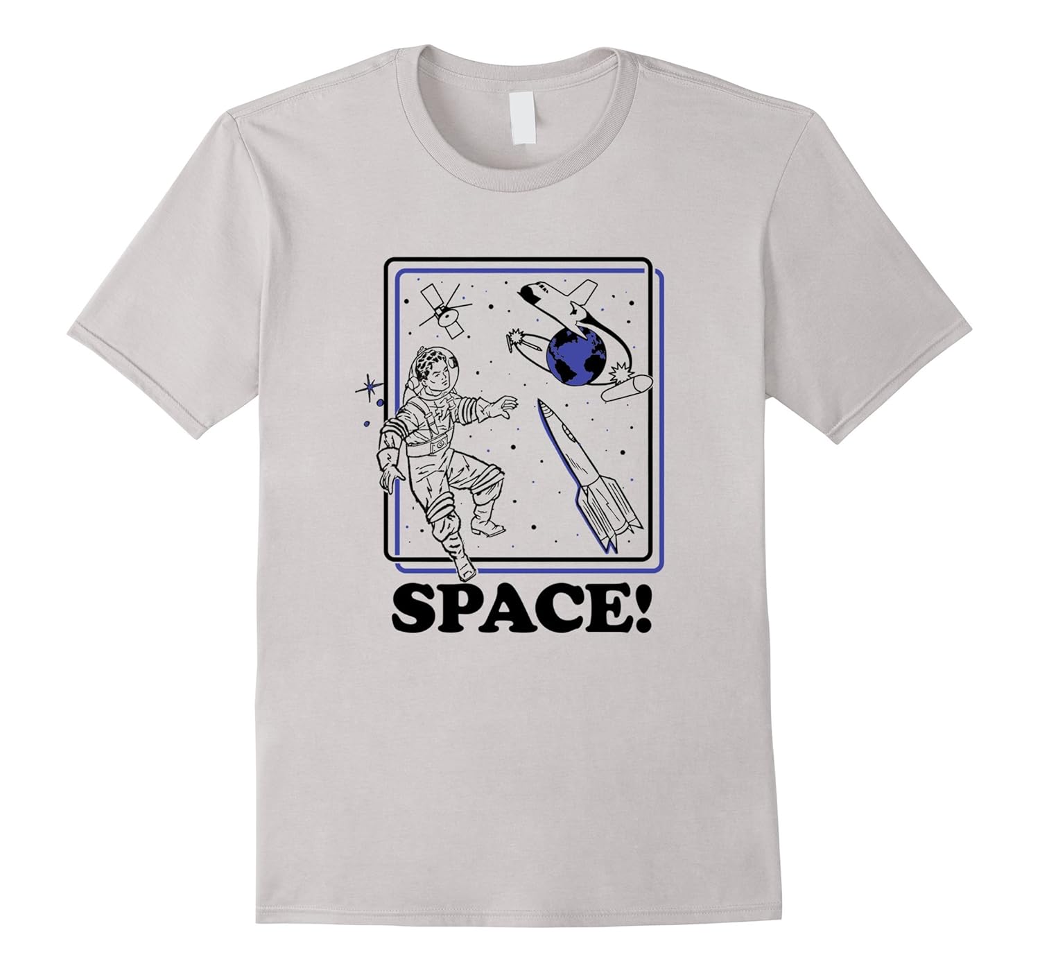 Space! Retro Throwback Aesthetic Astronaut Shirt-CL – Colamaga