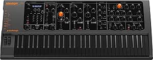 Amazon.com: Studiologic Sledge 2 Black Edition Synthesizer with 61-Key ...