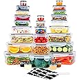Amazon.com: FOOYOO 56 Pcs Large Food Storage Containers Set with Lids (28 Containers & 28 Snap ...