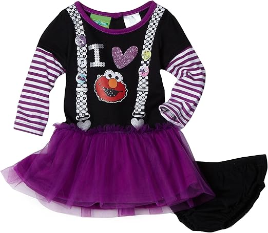 Amazon.com: Watch Me Grow! by Sesame Street Baby Girls' I Heart Elmo ...