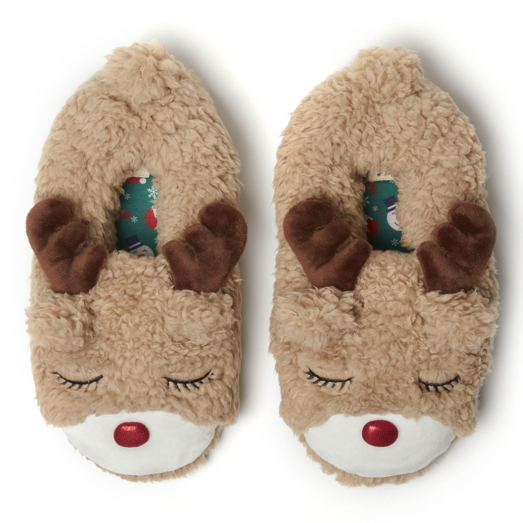 Dearfoams Unisex Matching Family Holiday Christmas Turkey Scuff Slipper ...