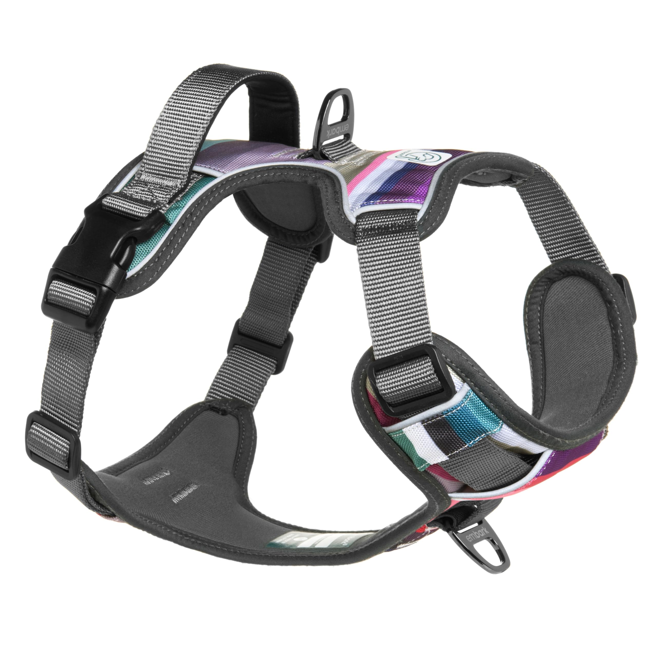 Embark Urban Dog Harness, Reflective Trim No Pull Dog Harness for Large ...