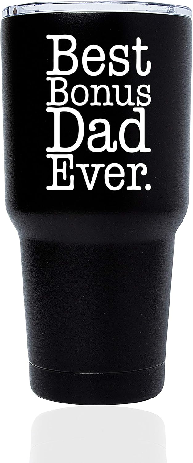 Amazon.com | Bonus Dad Gifts | Best Bonus Dad Ever | Large 30oz Tumbler ...