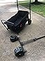 Amazon.com: Red Wide Wheel Wagon All-Terrain Folding Collapsible ...