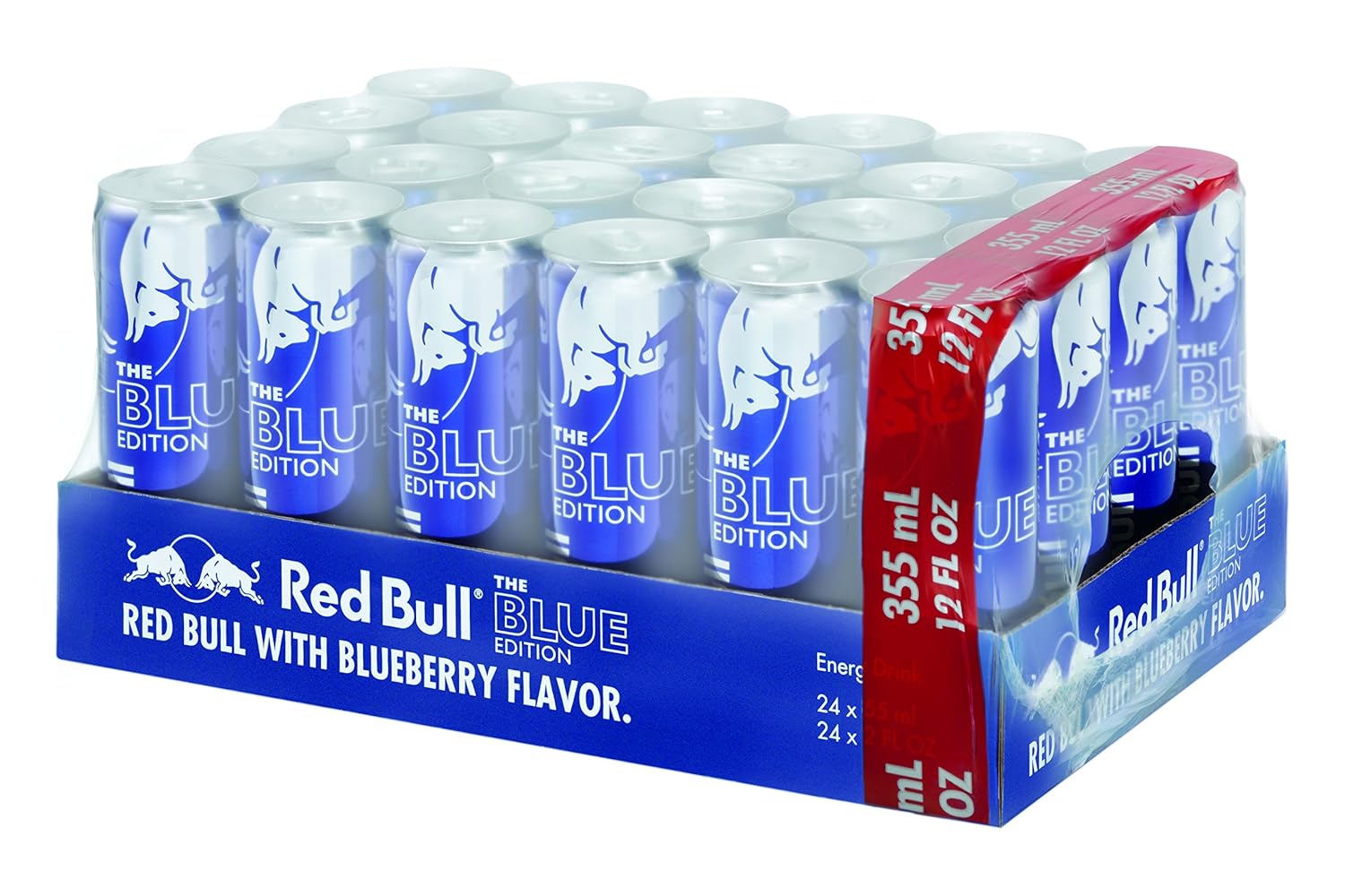 Red Bull Blue Edition, Blueberry Energy Drink, 12 Fl Oz Cans, 24 Pack ...
