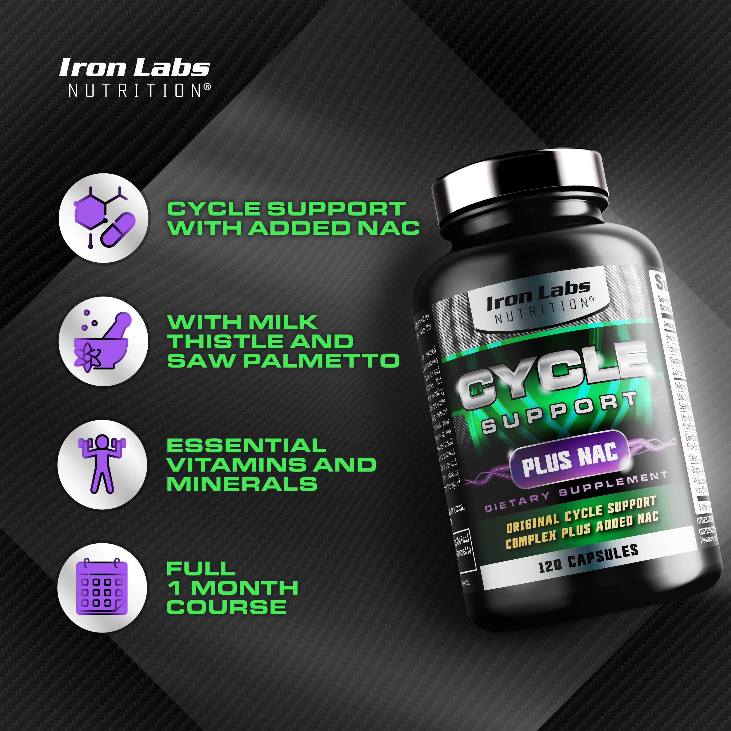 Mua Iron Labs Nutrition: Cycle Support Plus NAC (N-Acetyl-L-Cysteine ...