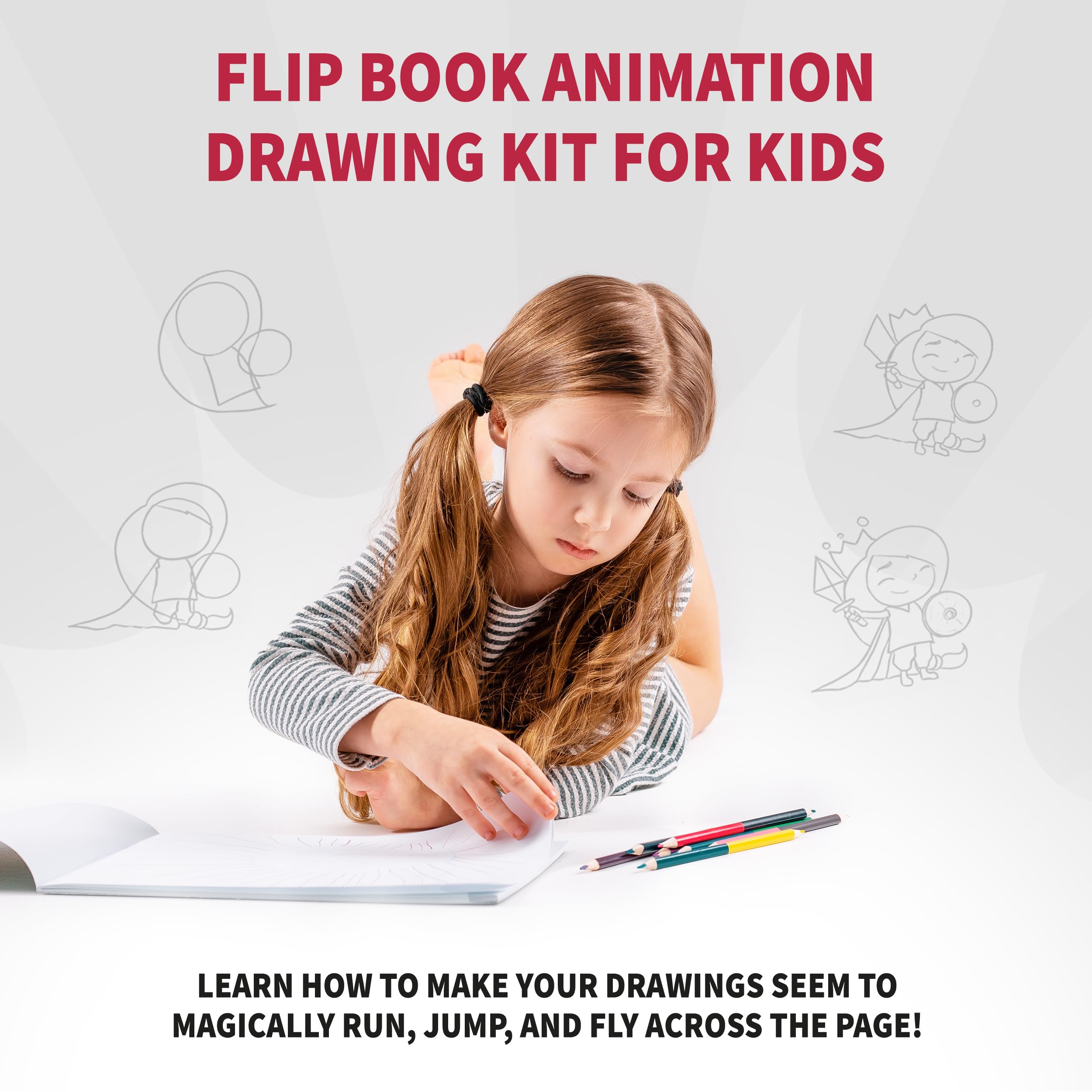 Mua SpiceBox Flip Book Animation Cartoon Drawing Kit for Kids, Learn ...
