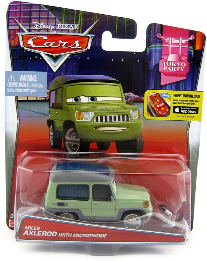 Disney Cars Miles Axelrod with microphone: Amazon.co.uk: Toys & Games