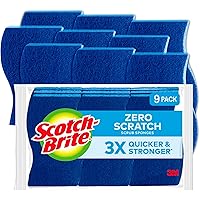 Amazon.com: Scotch-Brite Zero Scratch Non-Scratch Scrub Sponges ...