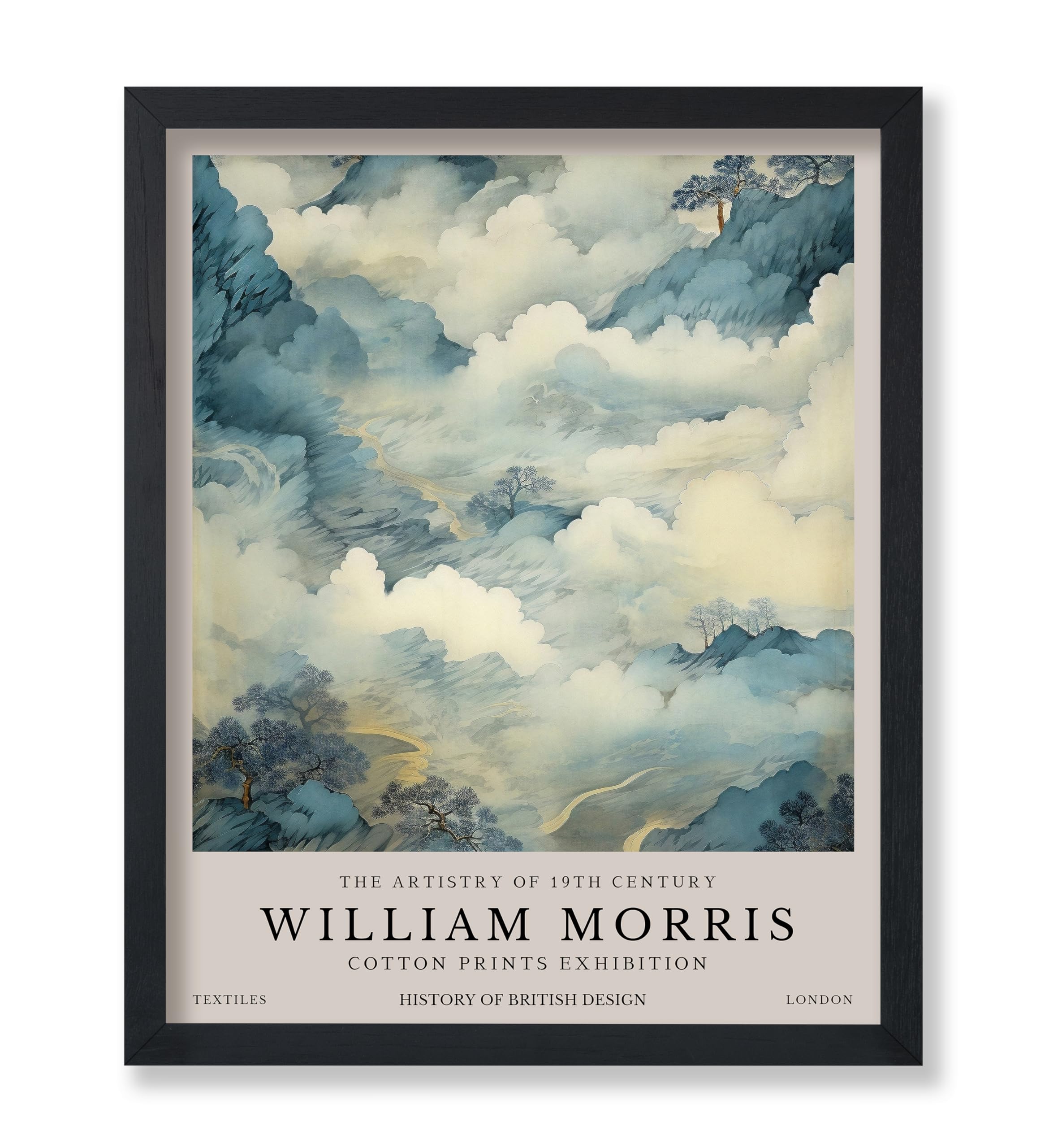 Poster Master William Morris Poster - Clouds and Mountains Print - Sky ...