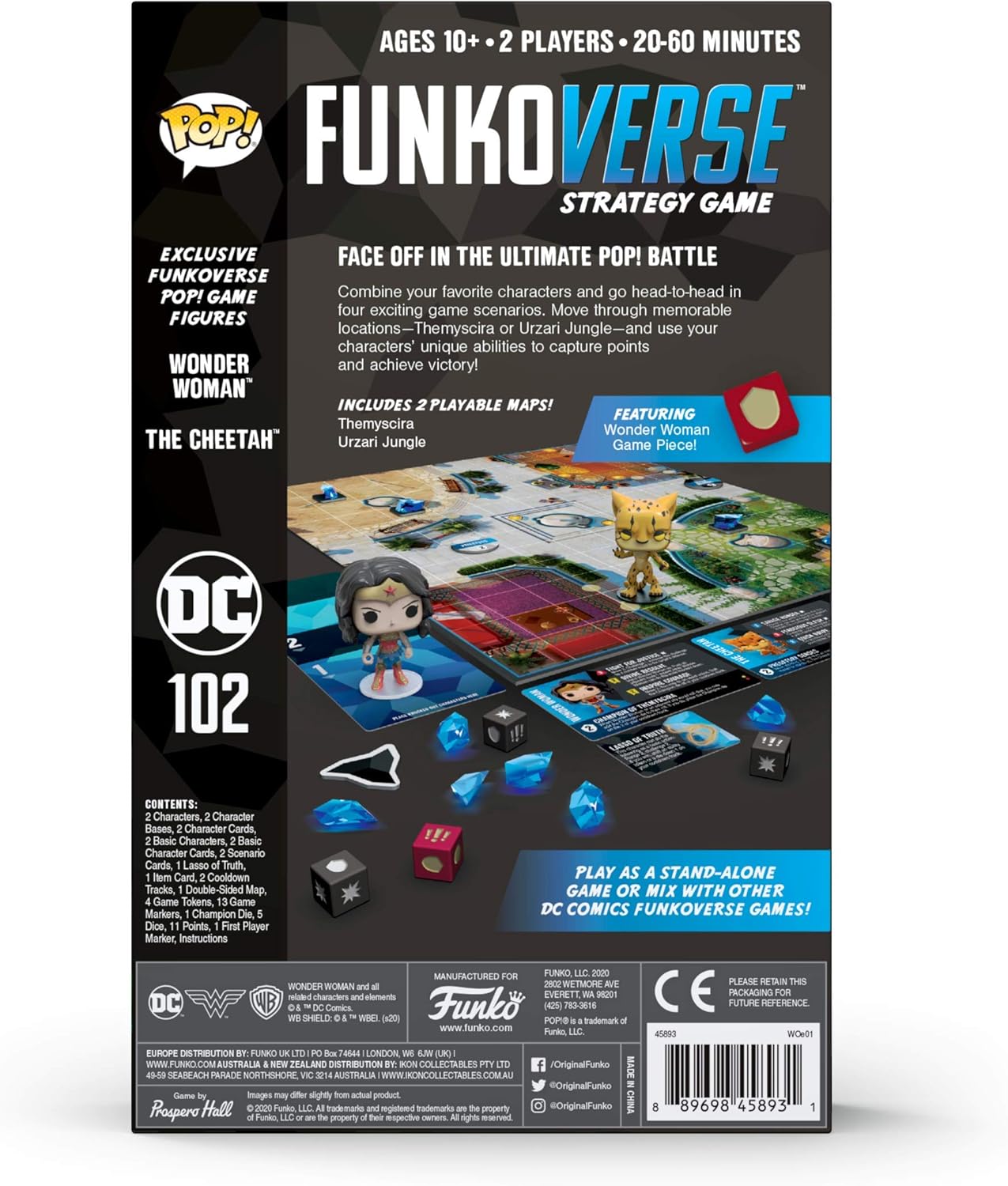 Funko 45893 POP Funkoverse: DC 102-Expandalone Strategy Board Game ...