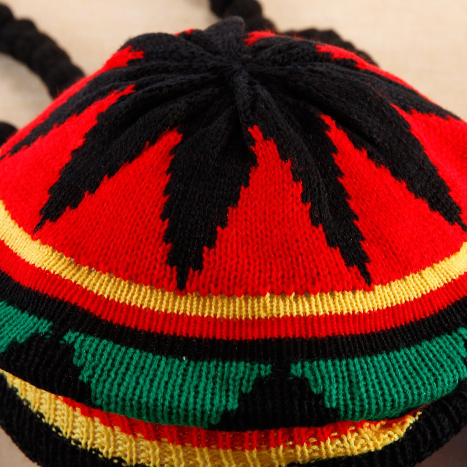Unisex Gorro de Punto con Rasta Sombrero con Peluca Bob Marley Reggae ...