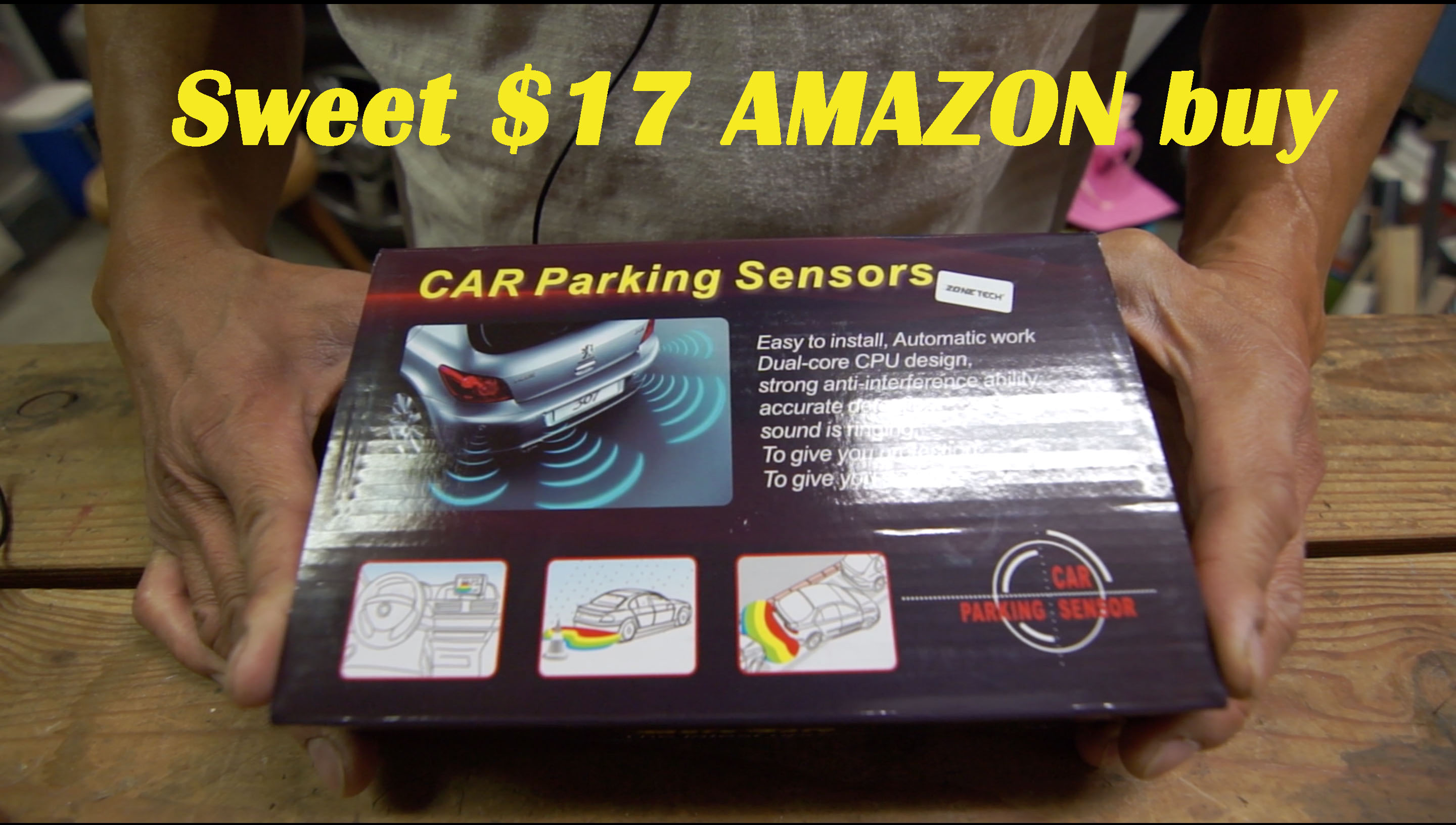 Watch New 4 Parking Sensors LED Display Car Reverse Backup Radar System ...