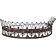 Amazon.com: Creative Co-Op Elegant Metal Curtain Crown, Rust : Home ...