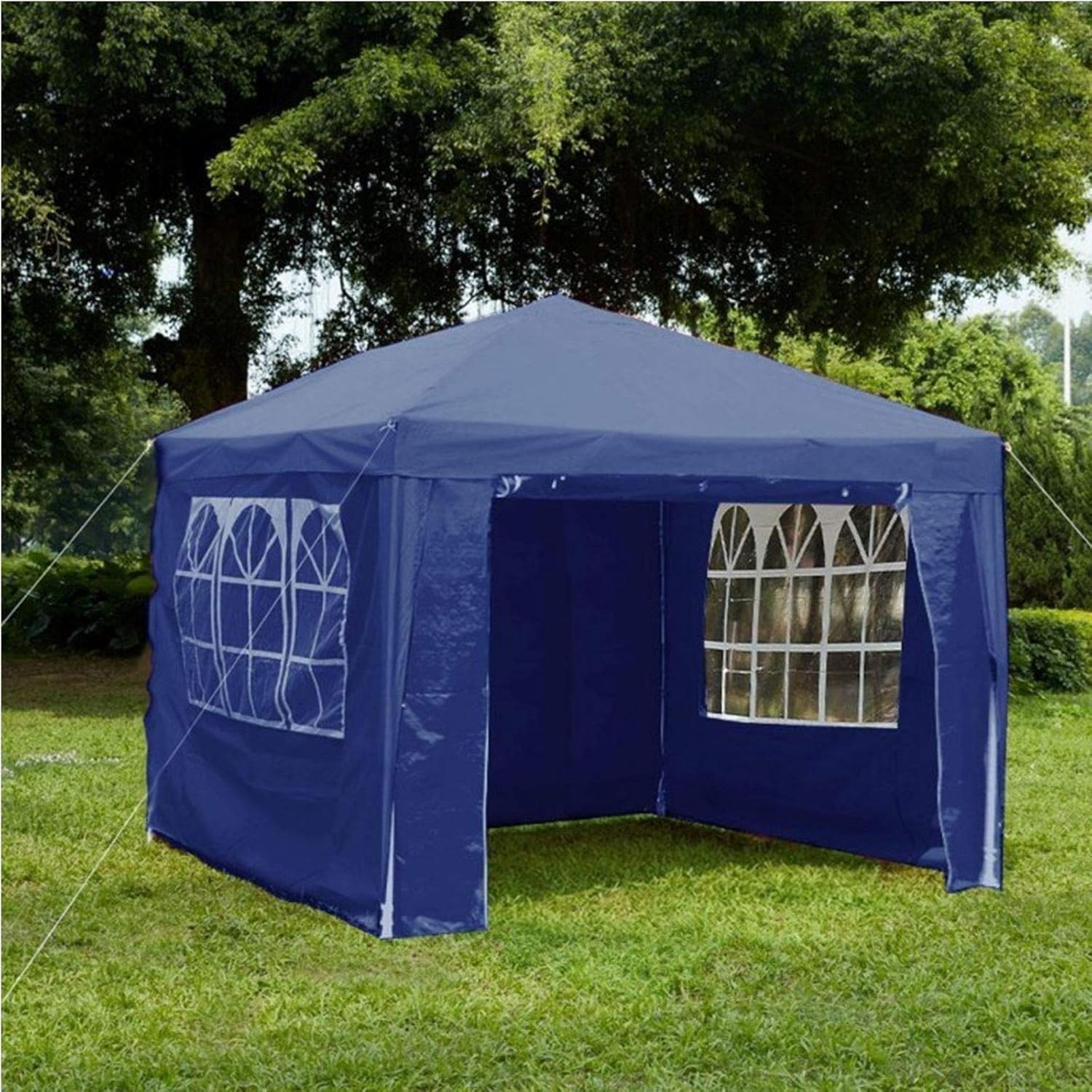 Amazon.com : Gr8 Garden 70747-BLUE Gazebo with Sides Outdoor Waterproof ...