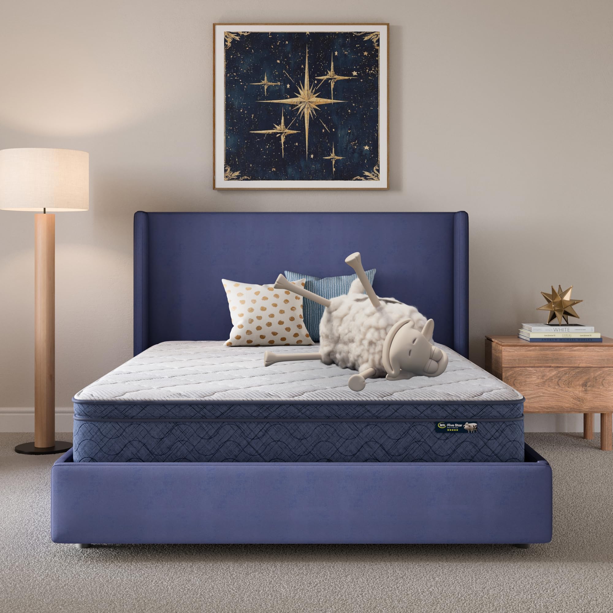 Serta Five Star Mattress Tranquility 12" Plush Pillow Top Queen ...