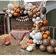 Amazon.com: 129pcs Burnt Orange Balloons Terracotta Balloon Arch Kit ...