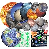Amazon.com: Glow in The Dark Stars and Planets for Ceiling 3D Realistic ...