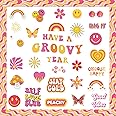 Amazon.com: JarThenaAMCS 100Pcs Retro Groovy Bulletin Board Decoration ...