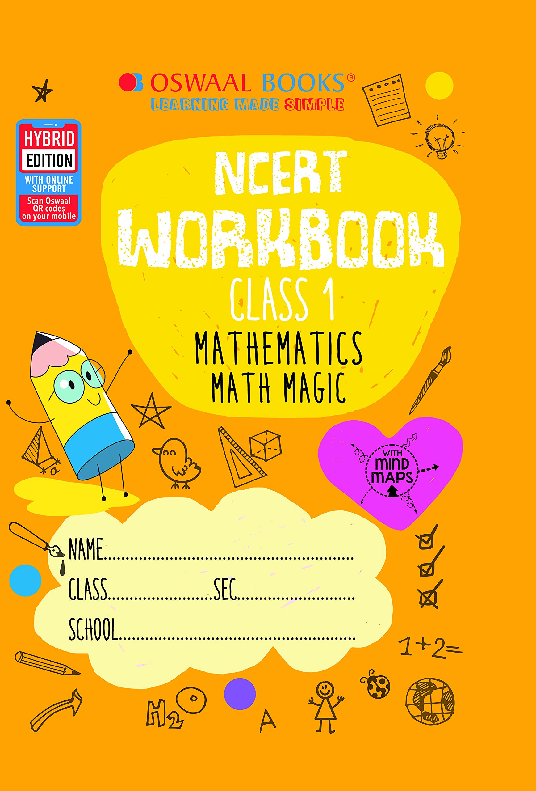 Oswaal NCERT Workbook Class 1 Mathematics For 2022 Exam Ansh Book