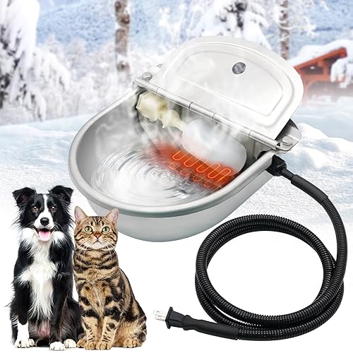 PAULOZYN Heated Automatic Livestock Waterer, Heated Livestock Waterer ...