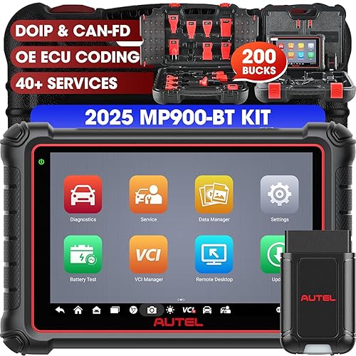 Autel MaxiPRO MP900-BT Kit Scanner w/ 200 Bucks OBD1 Kit: 2025 DoIP/CAN ...