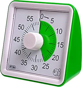 (Green) - Wynnline 60-Minute Visual Analogue Timer - Countdown Clock ...