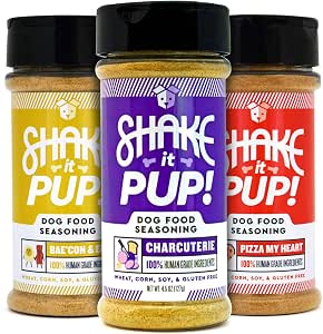 Shake it Pup! Dog Food Seasoning - Gourmet, All-Natural Topper for ...