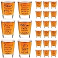 Amazon.com | Kolewo4ever 24 Pieces Funny Friends Shot Glasses Funny ...