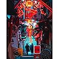 Amazon.com: Japan Poster Japanese Print - Night City Artwork on Canvas ...