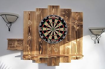 WDS Darts Sports Wooden Dartboard Surround, Premium Dart Wall Protector ...